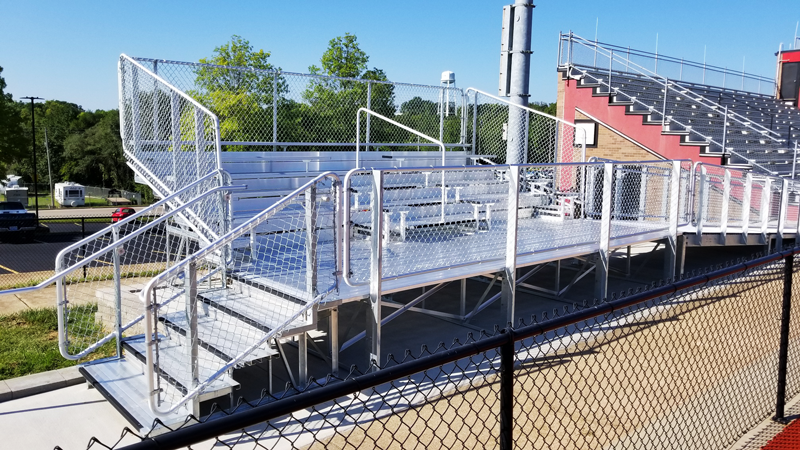 Fully ADA-Compliant Accessible Bleachers for Missouri High School