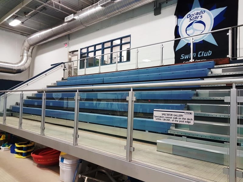 New Retractable Bleachers for Mayfield Recreation Centre