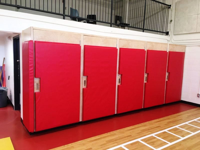 Specialized Padding for Storage Units and Stairwell for Crestwood HS