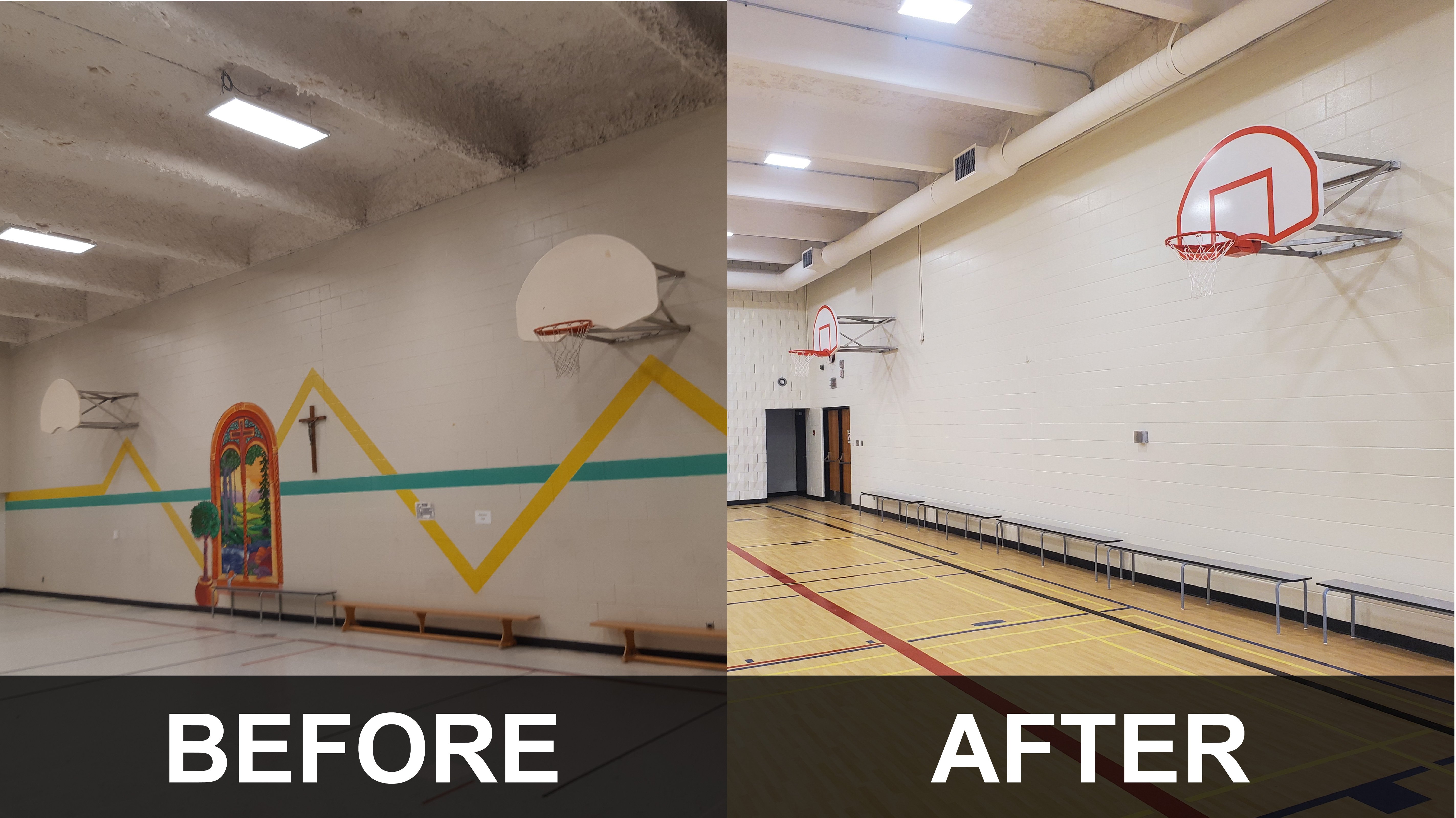 New Basketball Systems for Georges Vanier Catholic School