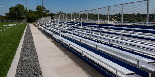 Marian High School Receives New Outdoor Bleachers