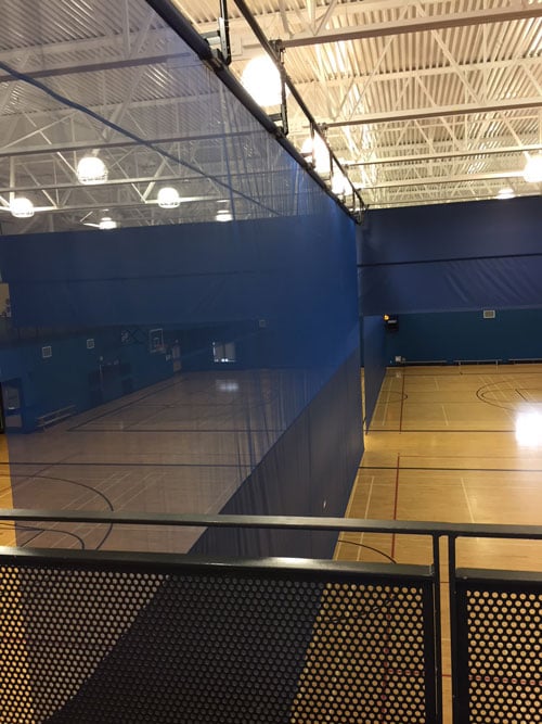 Gym Divider Curtain for the Abbotsford Recreation Centre