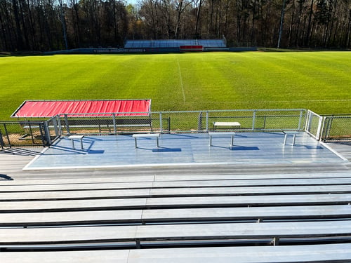 New Accessible Platform Built into an Existing Bleacher in North Carolina