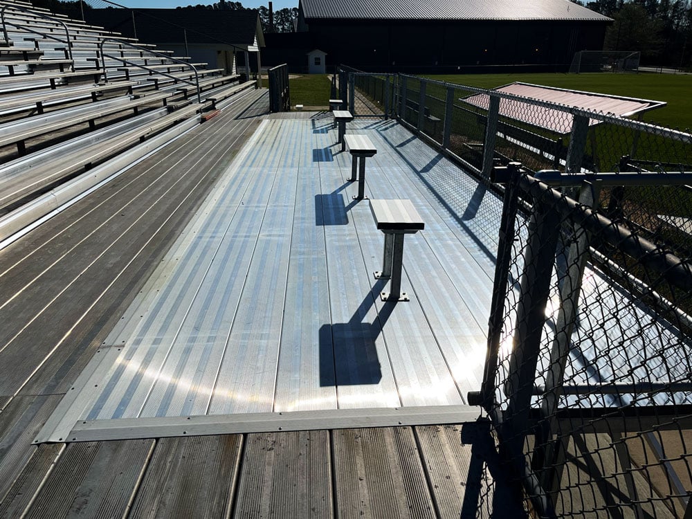 New Accessible Platform Built into an Existing Bleacher in North Carolina