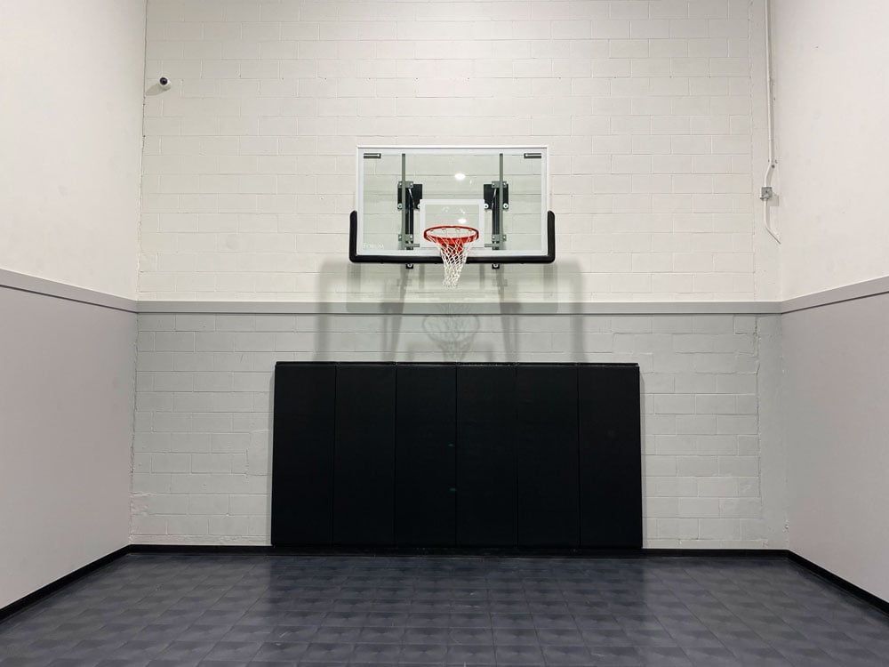 New Glass Basketball Systems and Wall Padding for THEO Off-Campus Housing