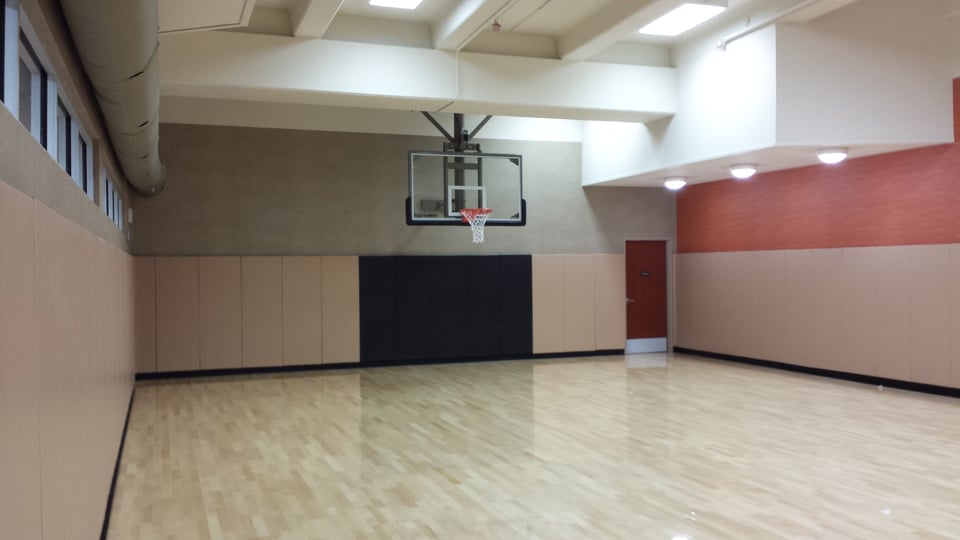 Basketball Systems & Custom Wall Padding for Life Time Athletic