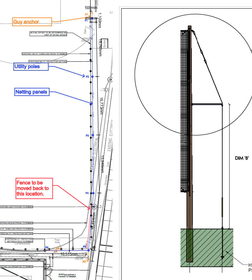 Protecting Crosby Park: A Custom Netting Barrier Solution for Richmond Hill