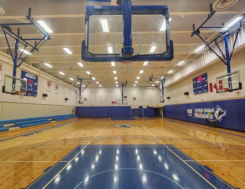 Four Cross-Court Basketball Systems for George Brown College