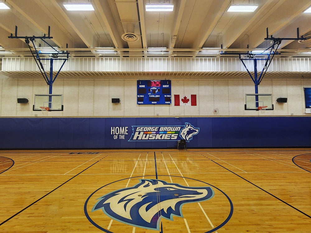 Four Cross-Court Basketball Systems for George Brown College