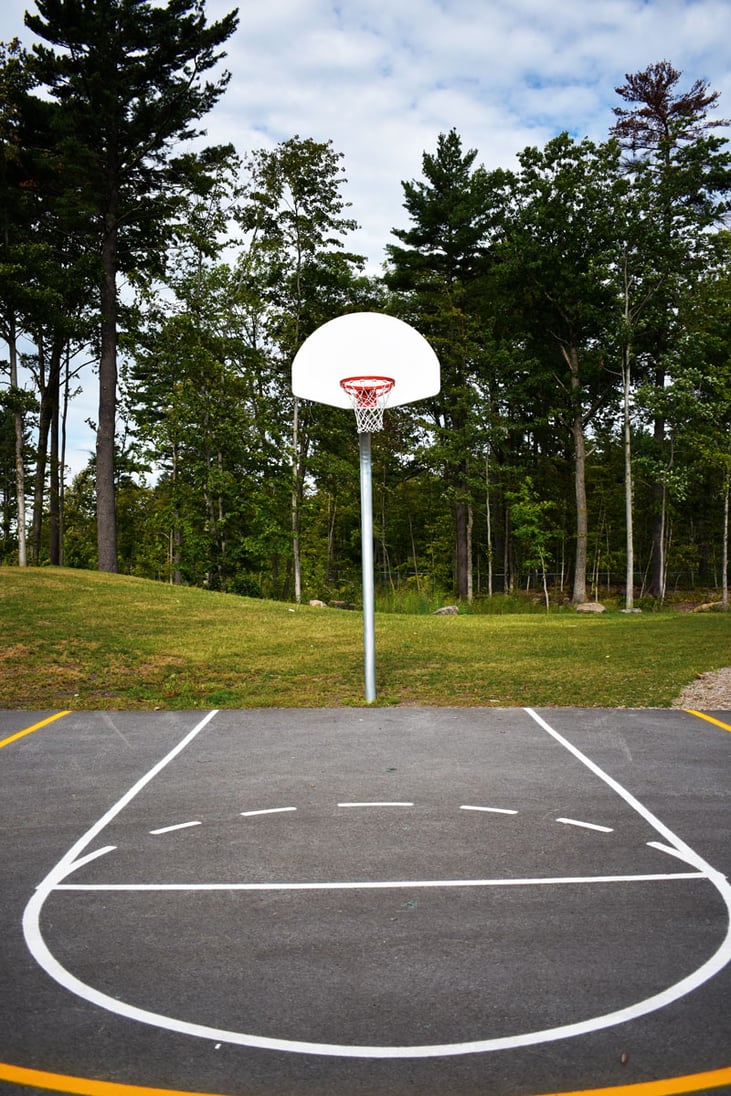 Choose Our Outdoor Gooseneck Basketball System