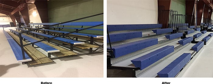 Retractable Bleacher Replacement for the North London Optimist ...