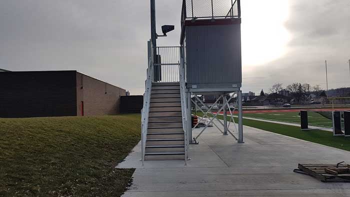 A Customized Stand-Alone Press Box for Sir Winston Churchill Secondary ...