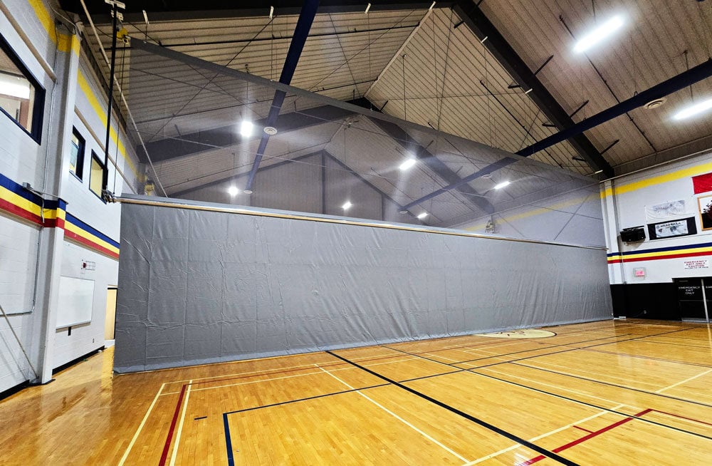 A New Gym Divider Curtain for the Chippewas of Rama First Nation
