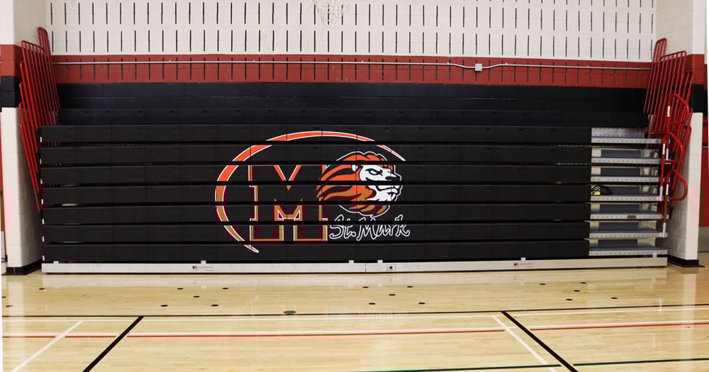 Custom Bleacher Graphics for Three Ottawa Schools