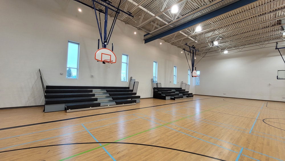 New Telescopic Bleachers for the Ottawa Boys & Girls Club