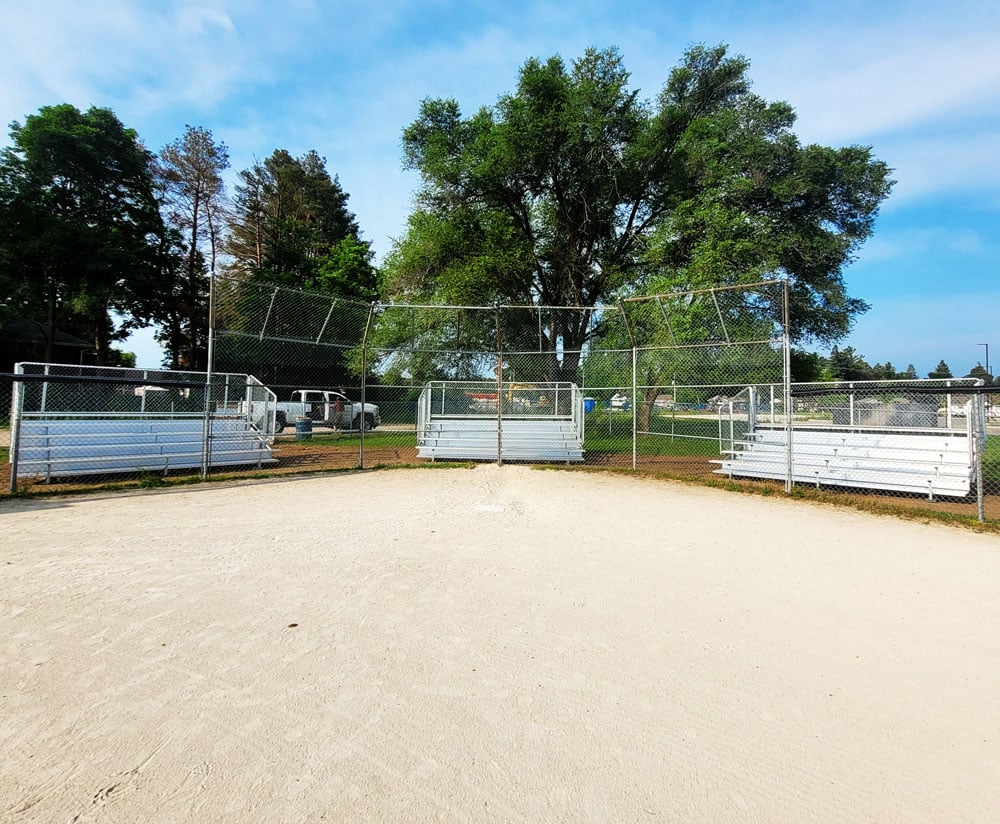 Three New Bleacher Banks for Lion’s Ball Park