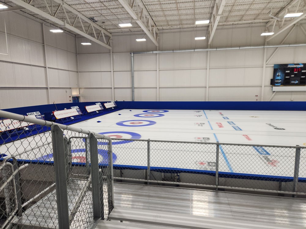 New Bleachers for the 2024 U-18 Curling Championships