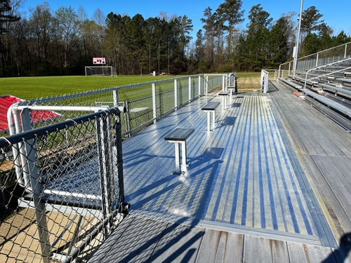 New Accessible Platform Built into an Existing Bleacher in North Carolina
