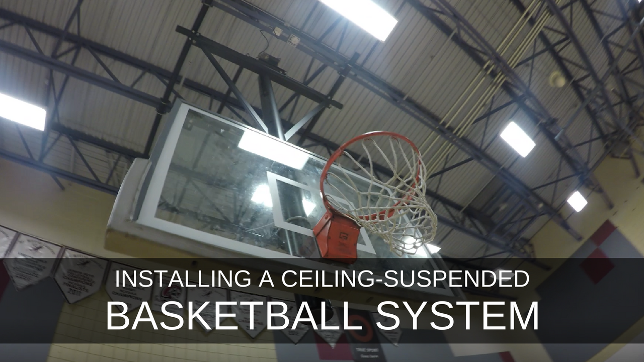 Installing Ceiling-Suspended Basketball Systems