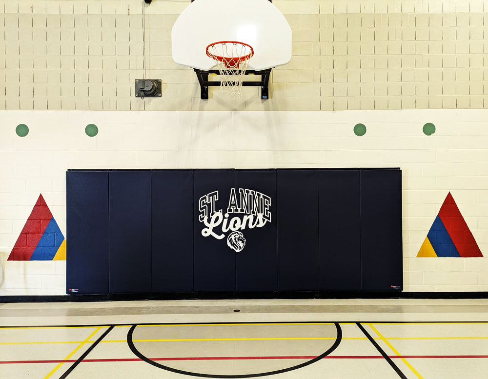 Custom Gym Wall Padding for St. Anne Catholic School