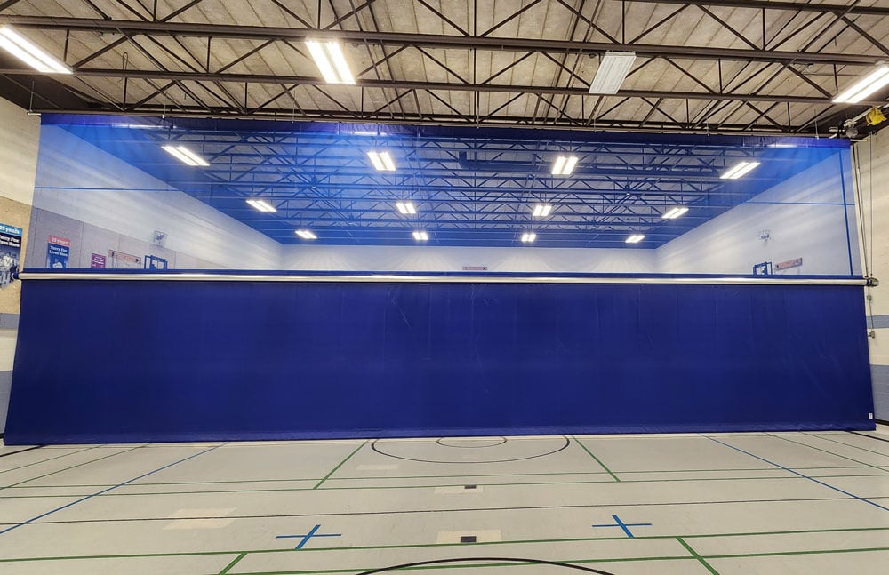 A New Motorized Gym Divider Curtain for Glen Cairn Public School