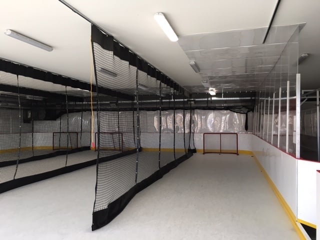 Unique Shooting Lane Divider Netting for Athol Murray College of Notre Dame