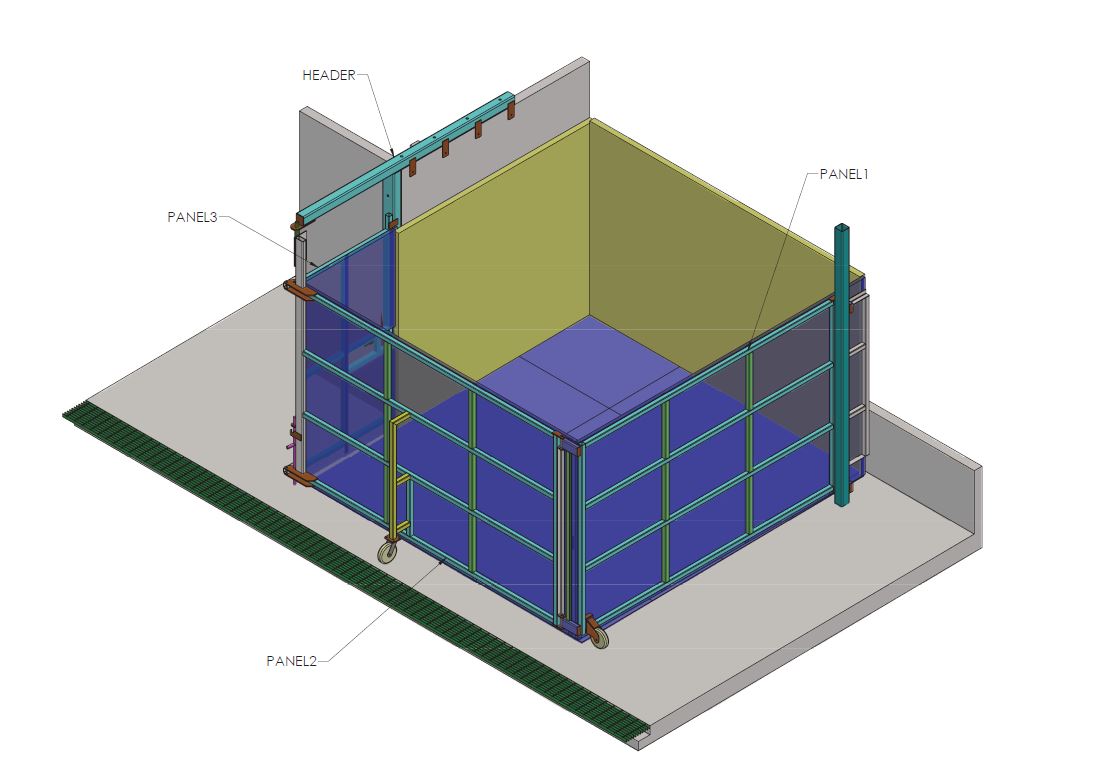 Custom Removable Horse Stall Padding