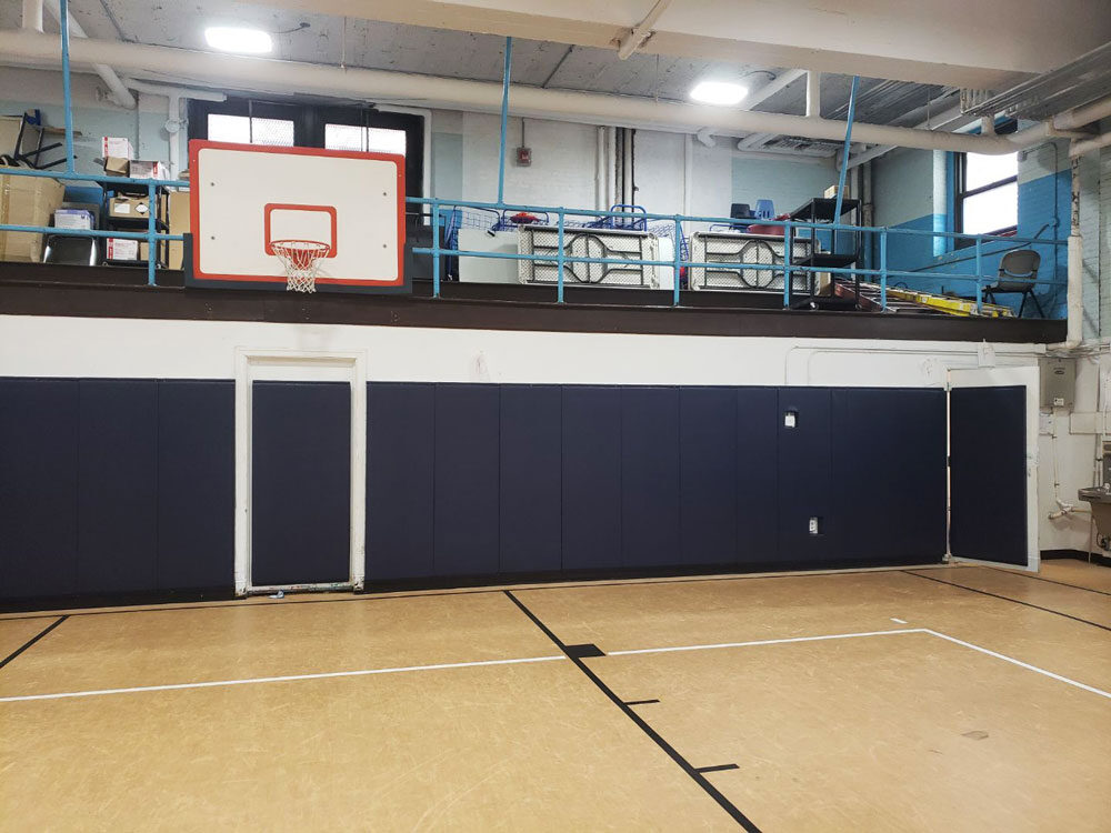 Complete Gym Wall Padding for Franklin Elementary School in Newark