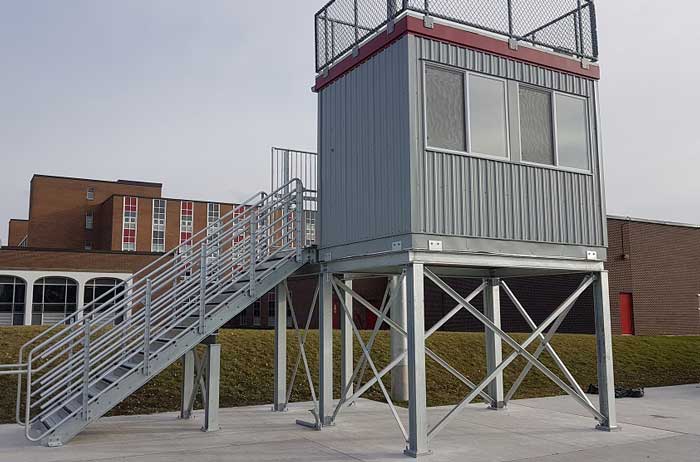 A Customized Stand-Alone Press Box for Sir Winston Churchill Secondary ...
