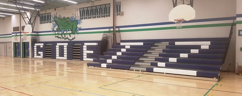 New Retractable Bleachers to Begin a New School Year at Father Michael ...
