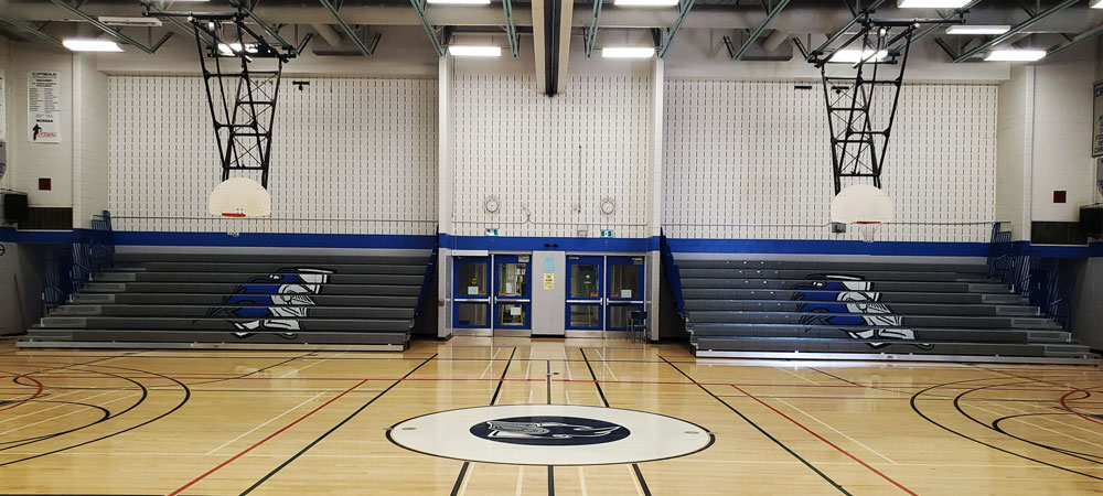 Custom Bleacher Graphics for Three Ottawa Schools